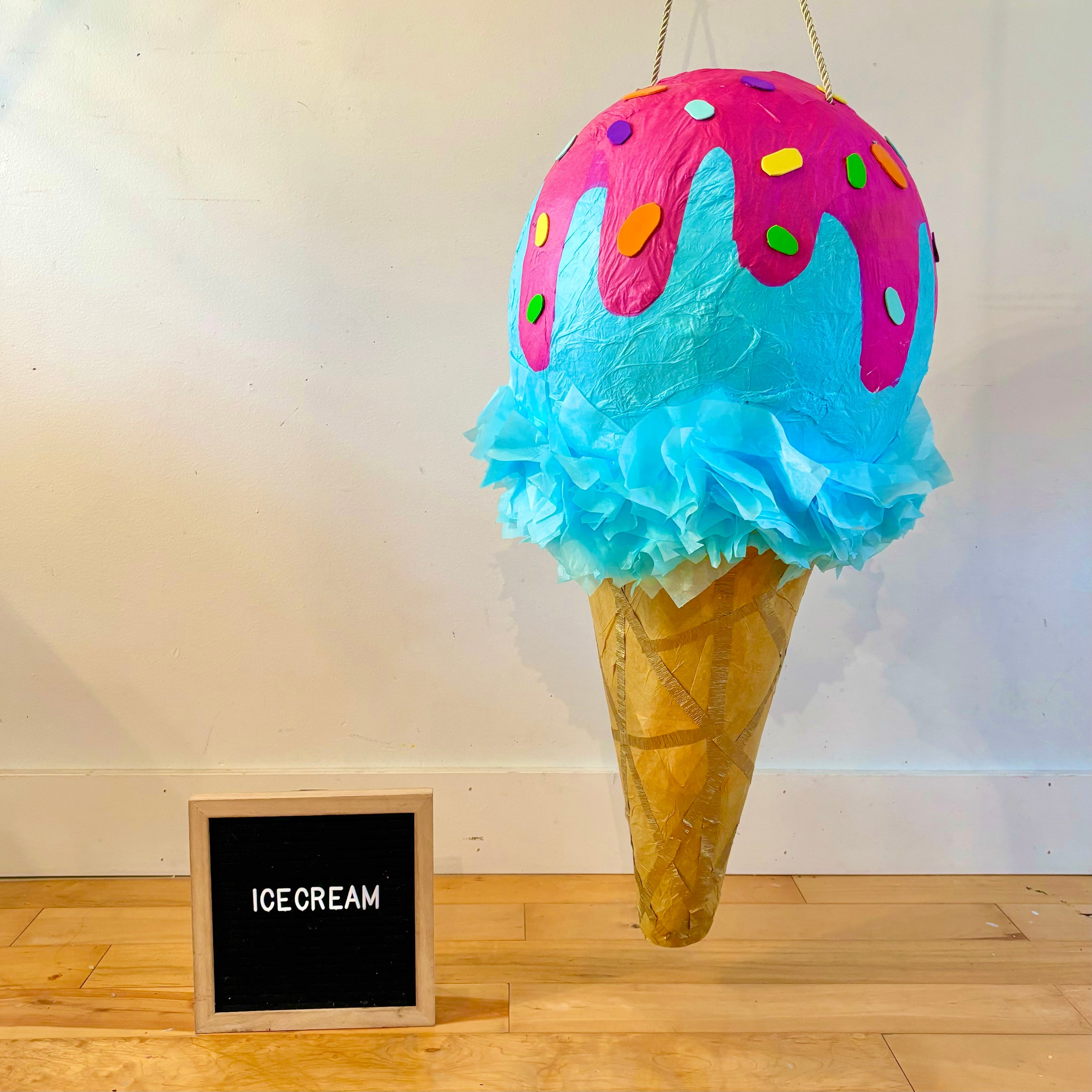 Ice Cream Cone Piñata | La Gringa Piñatas